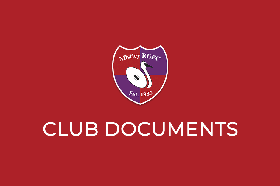 Mistley RUFC Club Documents | Policies, Forms & Club Records